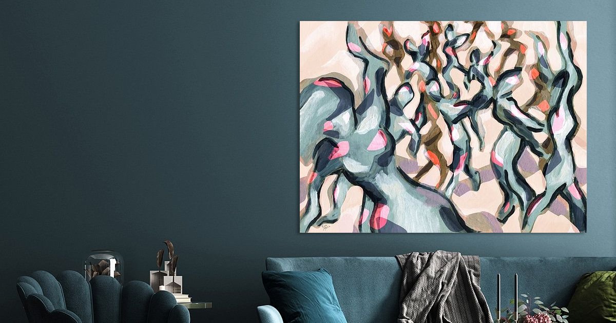 Dancer's landscape van ART Eva Maria op canvas, behang en meer